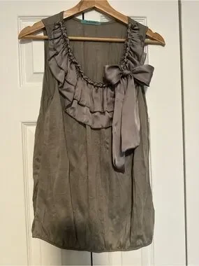 Pleione | Tops | Pleione Sleeveless Ruffle Bow Tank | Poshmark